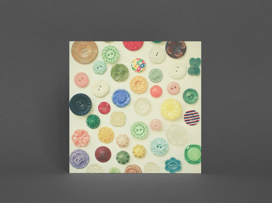 Button Greeting Card - A Few of My Favourite Things - Etsy