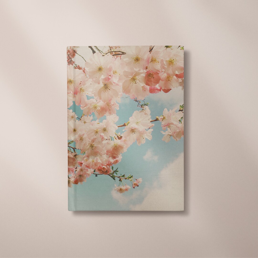 Hardback Blossom Notebook, Pastel Flower Journal 5x7/a5/a4 Floral ...