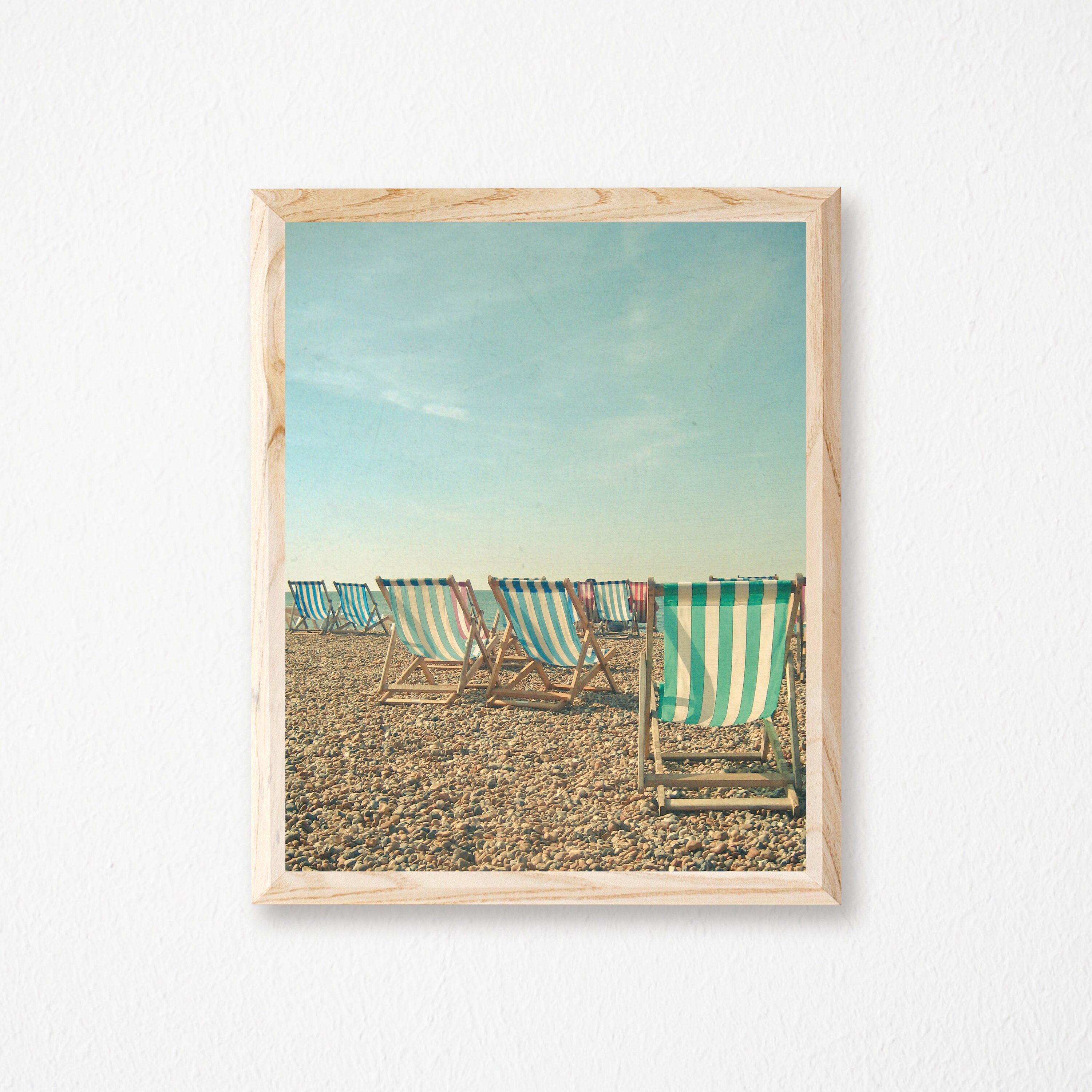 Beach Print, Coastal Decor, Summer Art - A Sea View - Etsy UK