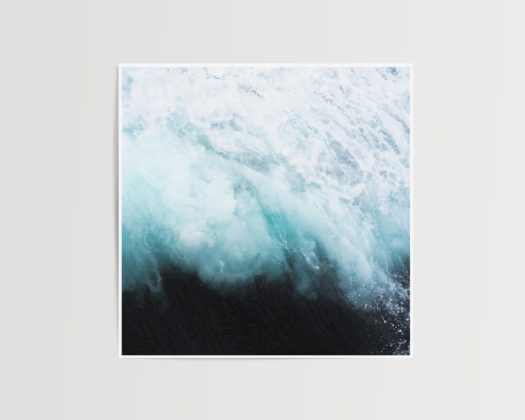 Ocean Print, 5x5 Inch, Bathroom Wall Art, Summer Decor, Sale Print ...