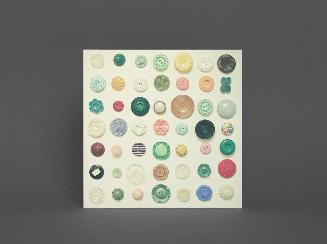 Button Greeting Card - the Button Collection - Etsy