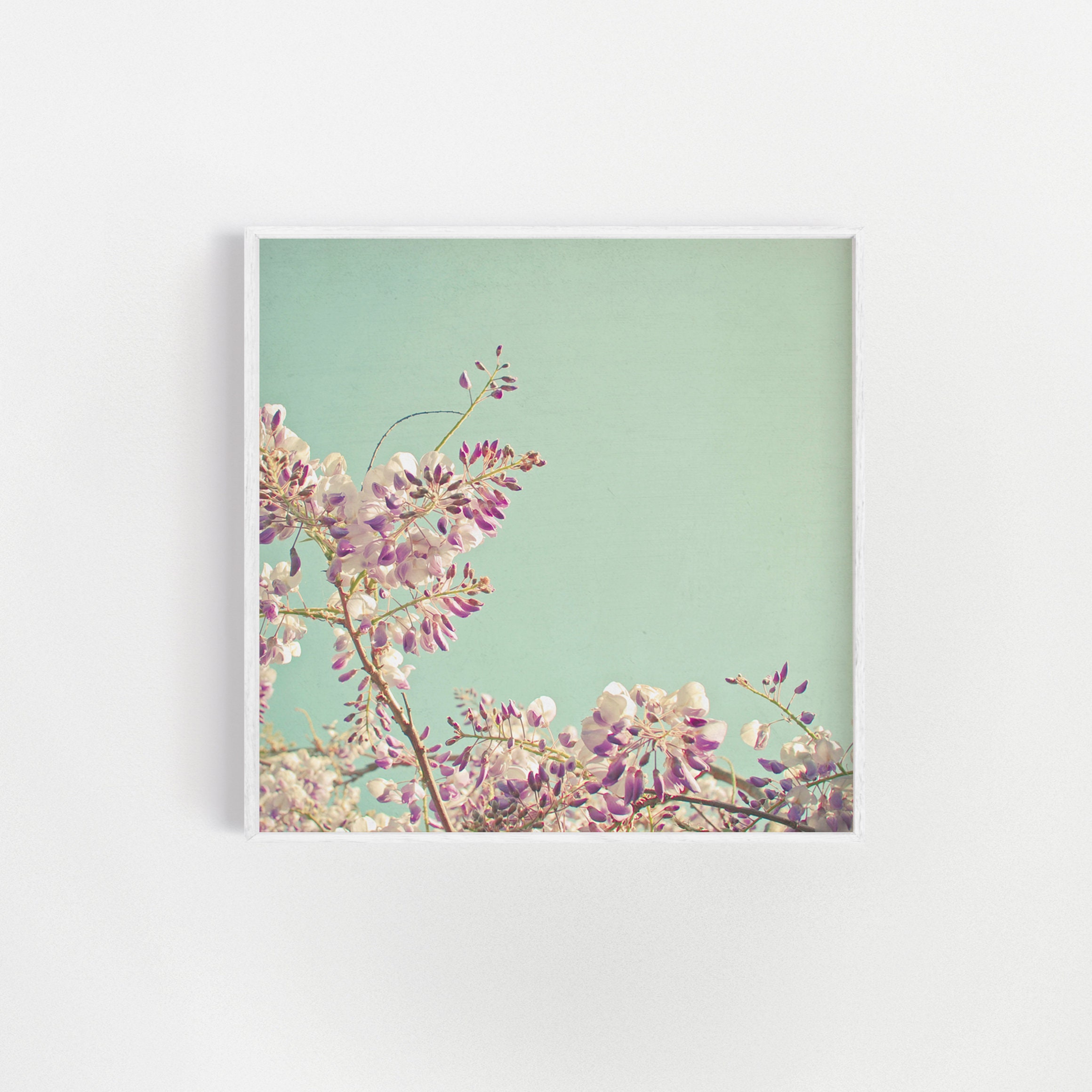 Floral Wall Art, Pastel Decor, Nature Prints, Gift for Her - Wisteria ...