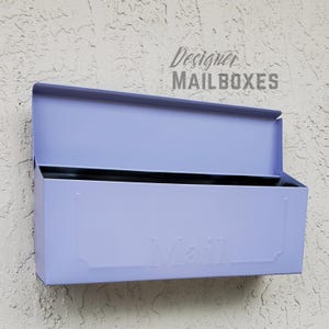 Teal Wall Mount Mailbox for Office or Townhouse Mailbox, Closing Gift ...