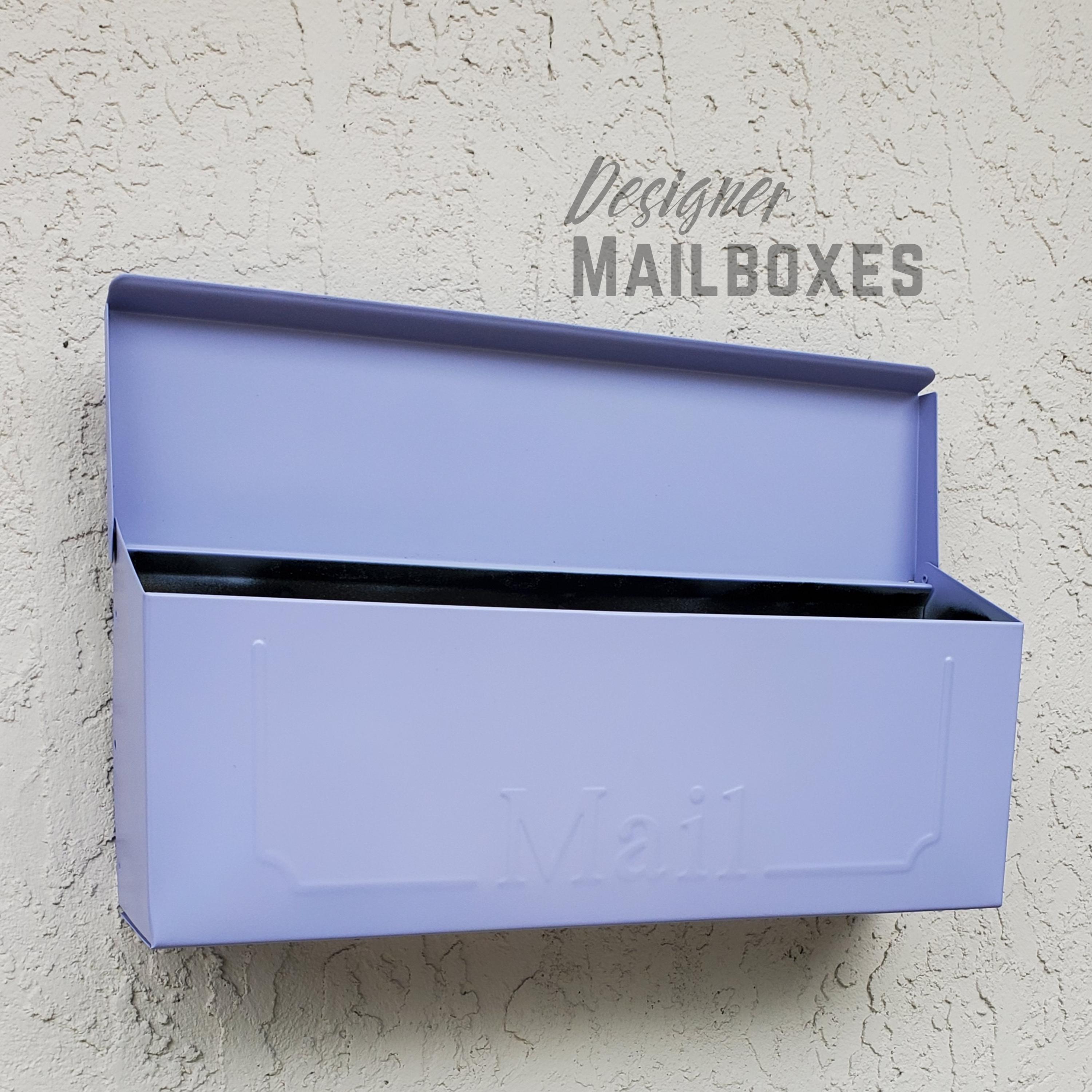 Teal Wall Mount Mailbox for Office or Townhouse Mailbox, Closing Gift ...