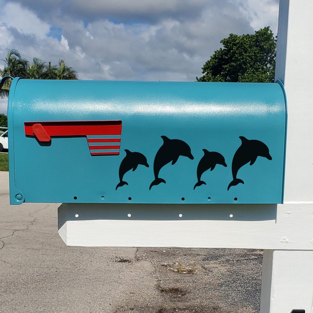 Dolphin Mailbox, Tropical Mailbox, Custom Mailbox for New Homeowner ...
