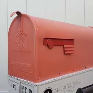 Coral Painted Mailbox, 3 Size Options – Custom Painted Tropical Mailbox ...
