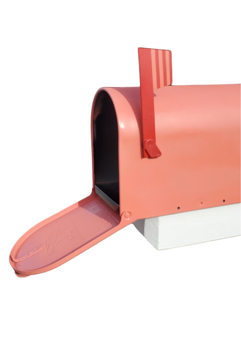 Coral Painted Mailbox, Tropical Mailbox, Housewarming Gift, Closing ...