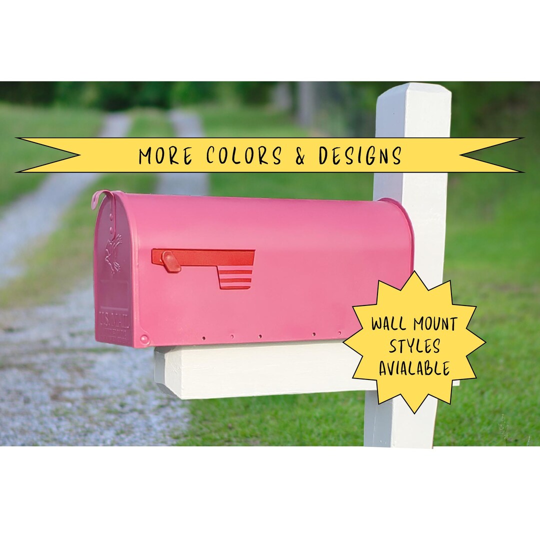 Pink Mailbox Painted Barbie Home Decor Housewarming Gift, Closing Gift ...