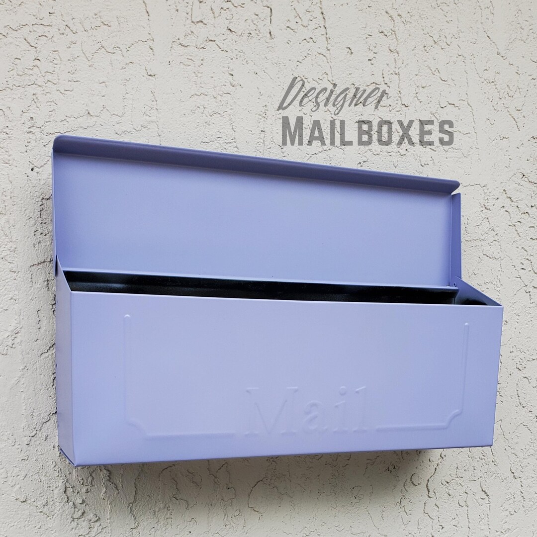Painted Wall Mount Mailbox, Townhouse Mailbox in Multiple Color Choices ...