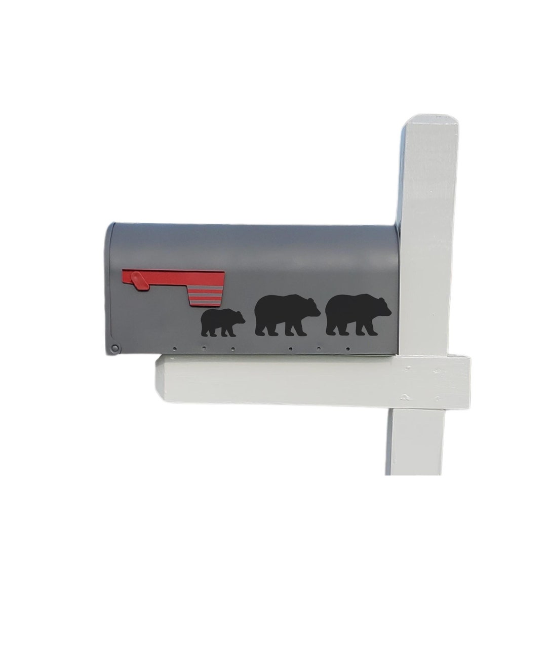 Painted Bear Family Mailbox, Bear Mailbox, Papa Bear and Cubs ...