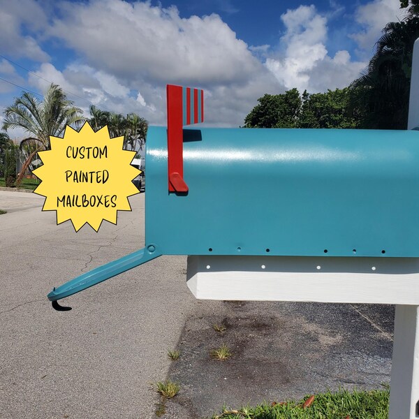 Painted Mailbox - Etsy