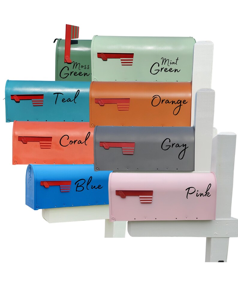 Coral Painted Mailbox, Tropical Mailbox, Housewarming Gift, Closing ...