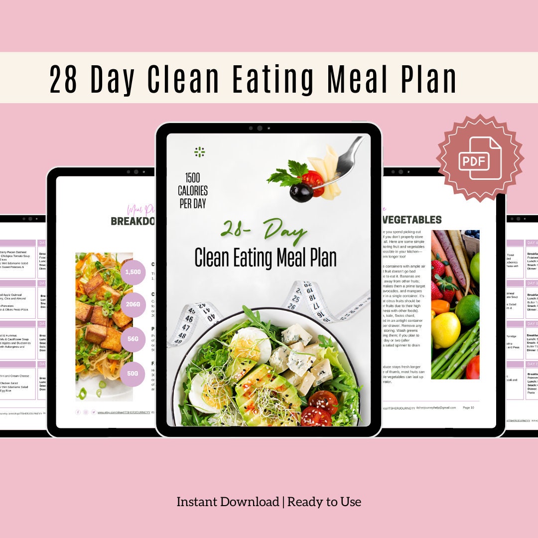 28-day Healthy Meal Plan Guide With Delicious Recipes – 2,000 Calories ...