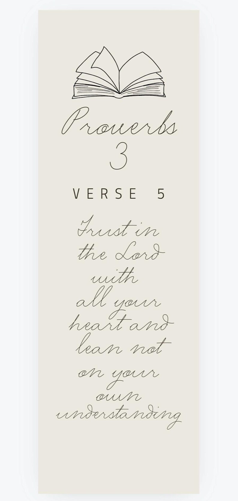 Bible Verse Bookmark - Etsy