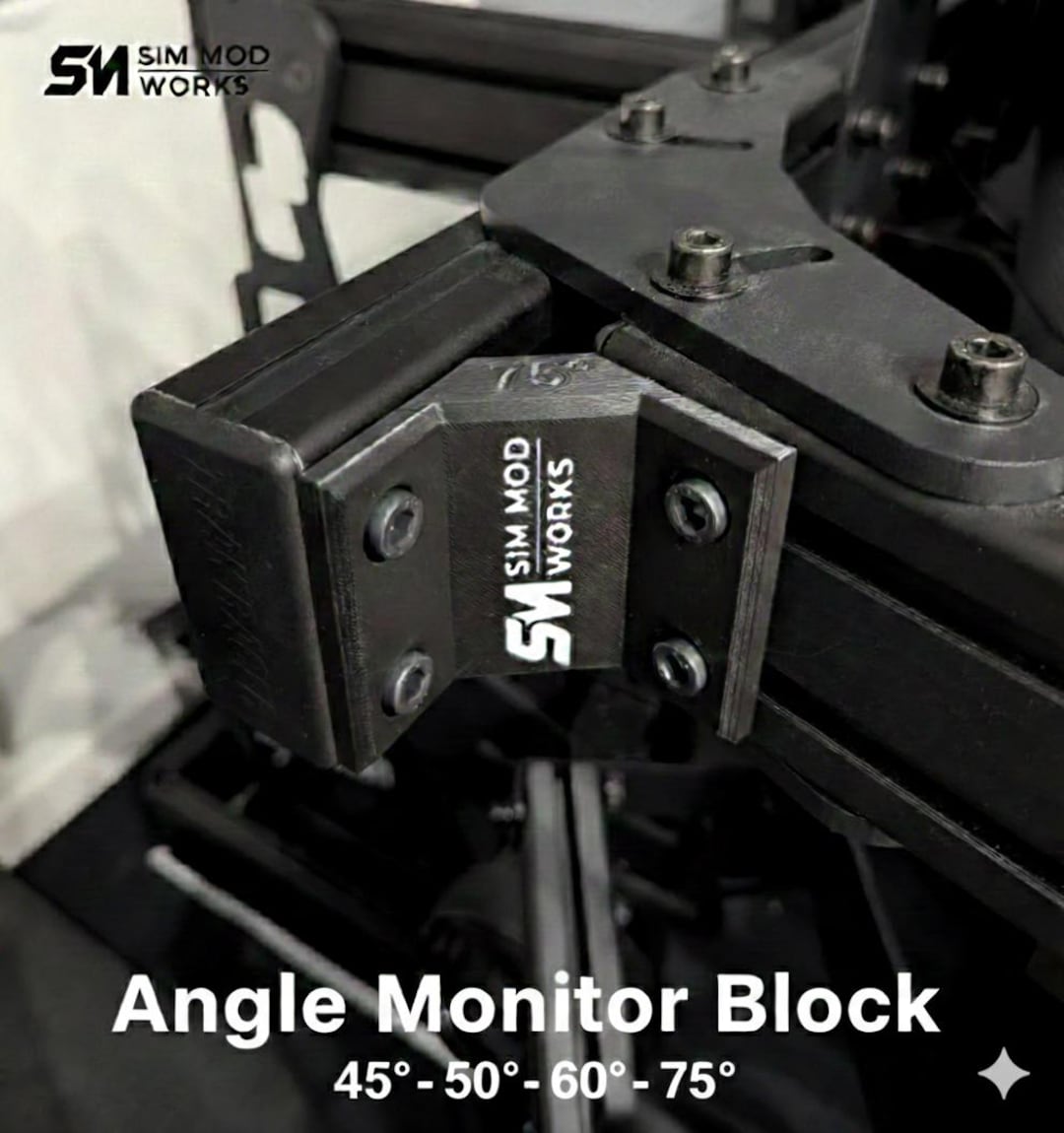 Angle Monitor Blocks for Triple Screen Sim Racing - Screen Angle ...