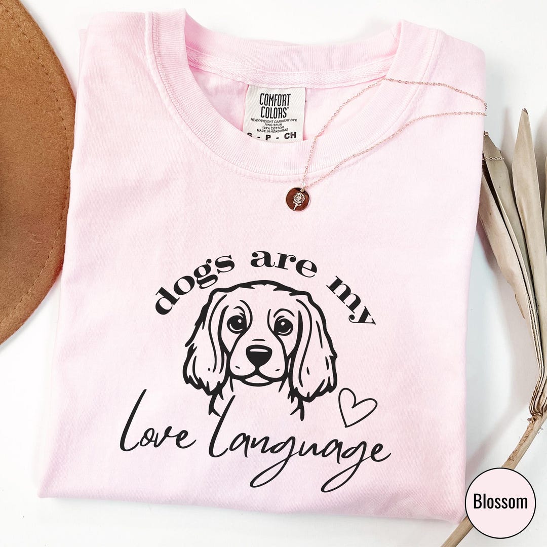 Comfort Colors Cocker Spaniel Dog Lover T-shirt, Puppy Love Graphic Tee ...