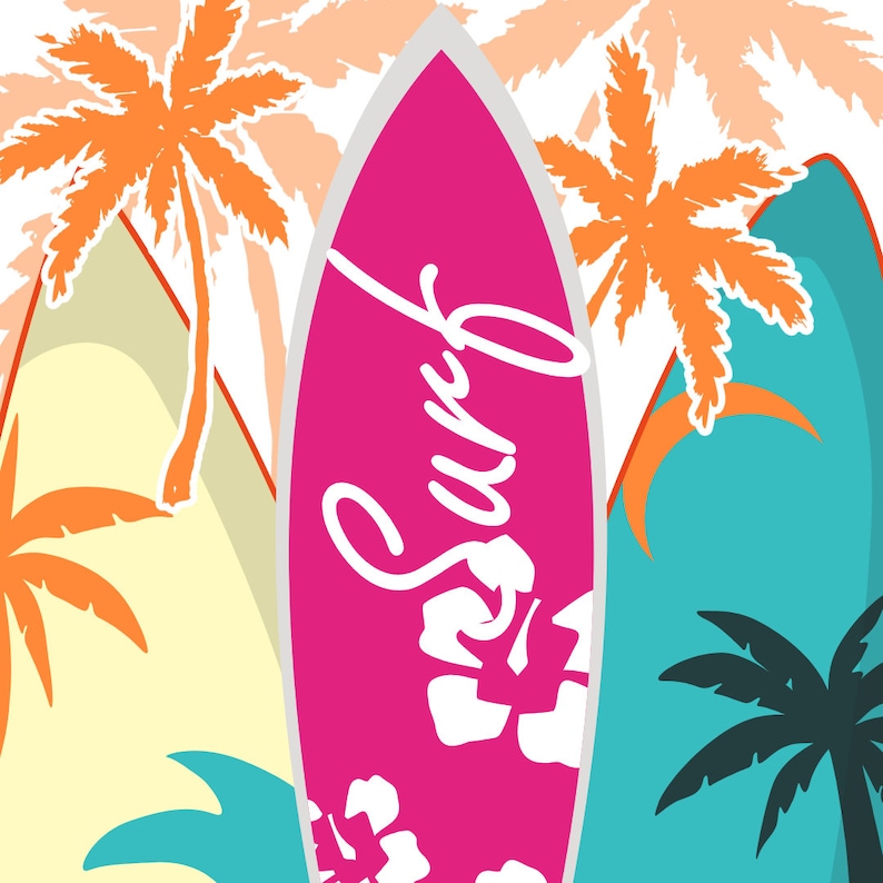 Malibu Barbie Birthday, Beach Barbie, Custom Backdrop, Digital Download ...