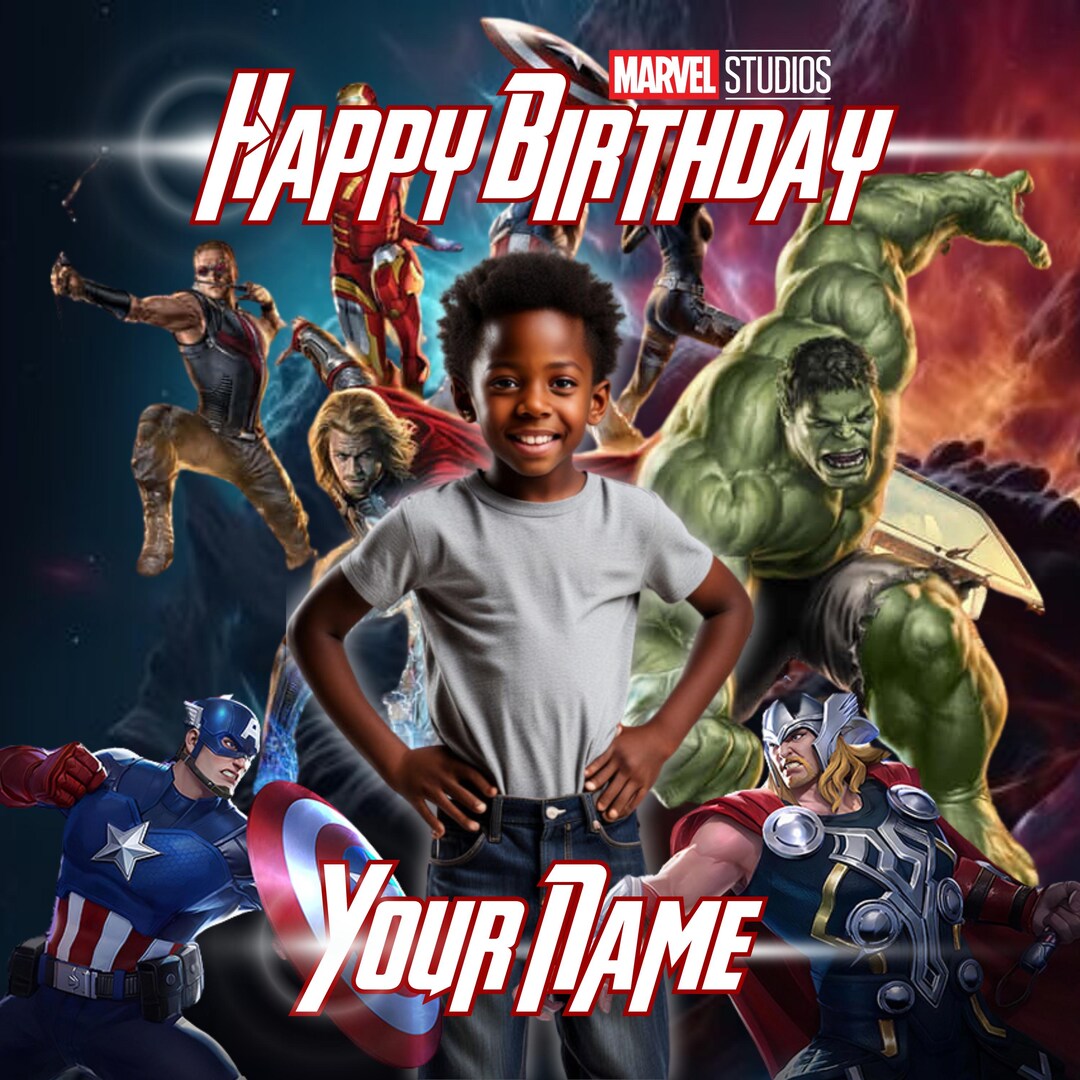 Marvel Birthday Backdrop, Digital Download, Custom Backdrops - Etsy