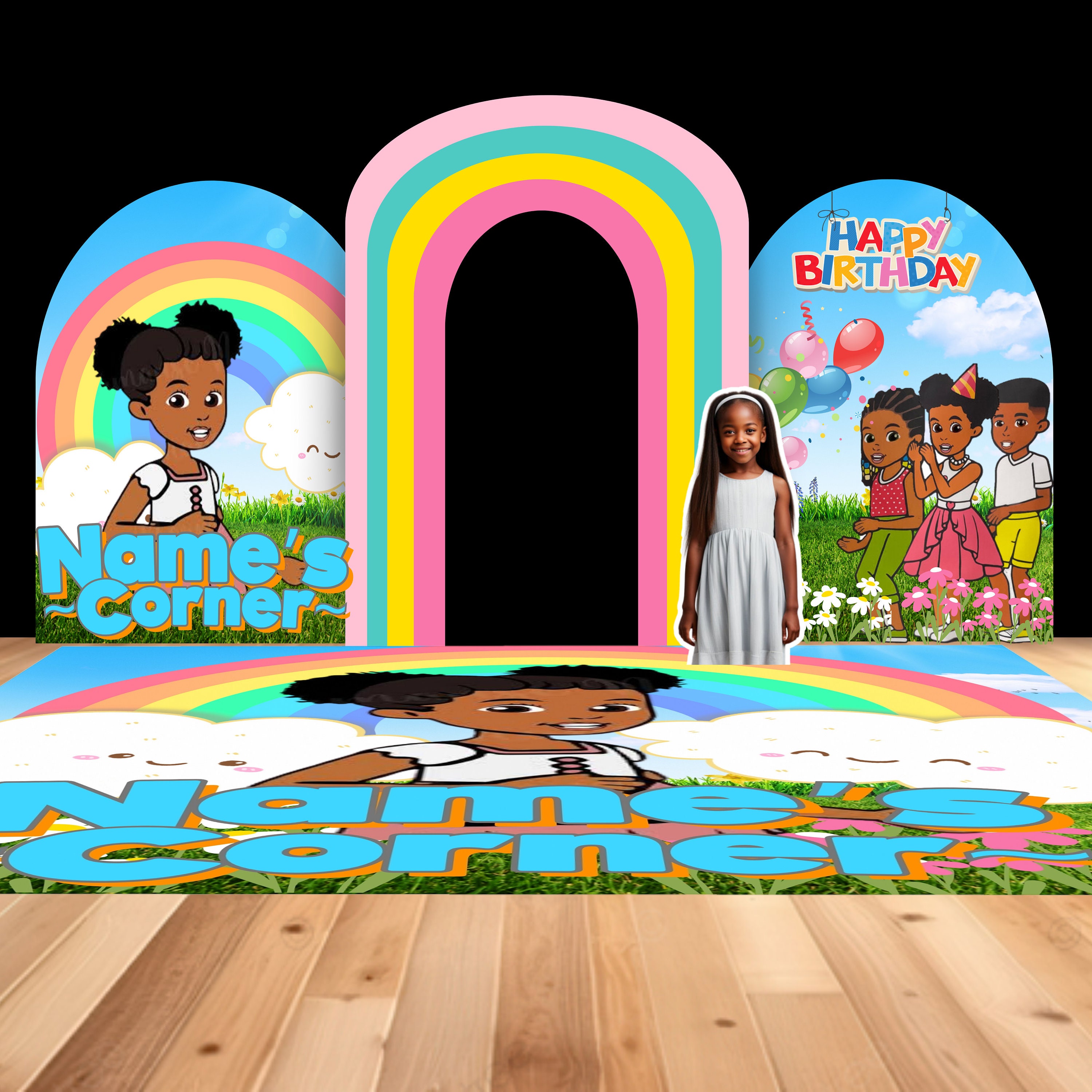 Gracie's Corner Themed Party Template Bundle Deal, Editable, Arch ...