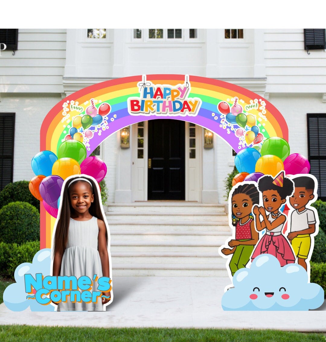 Gracie's Corner Themed Party Template Bundle Deal, Editable, Arch ...