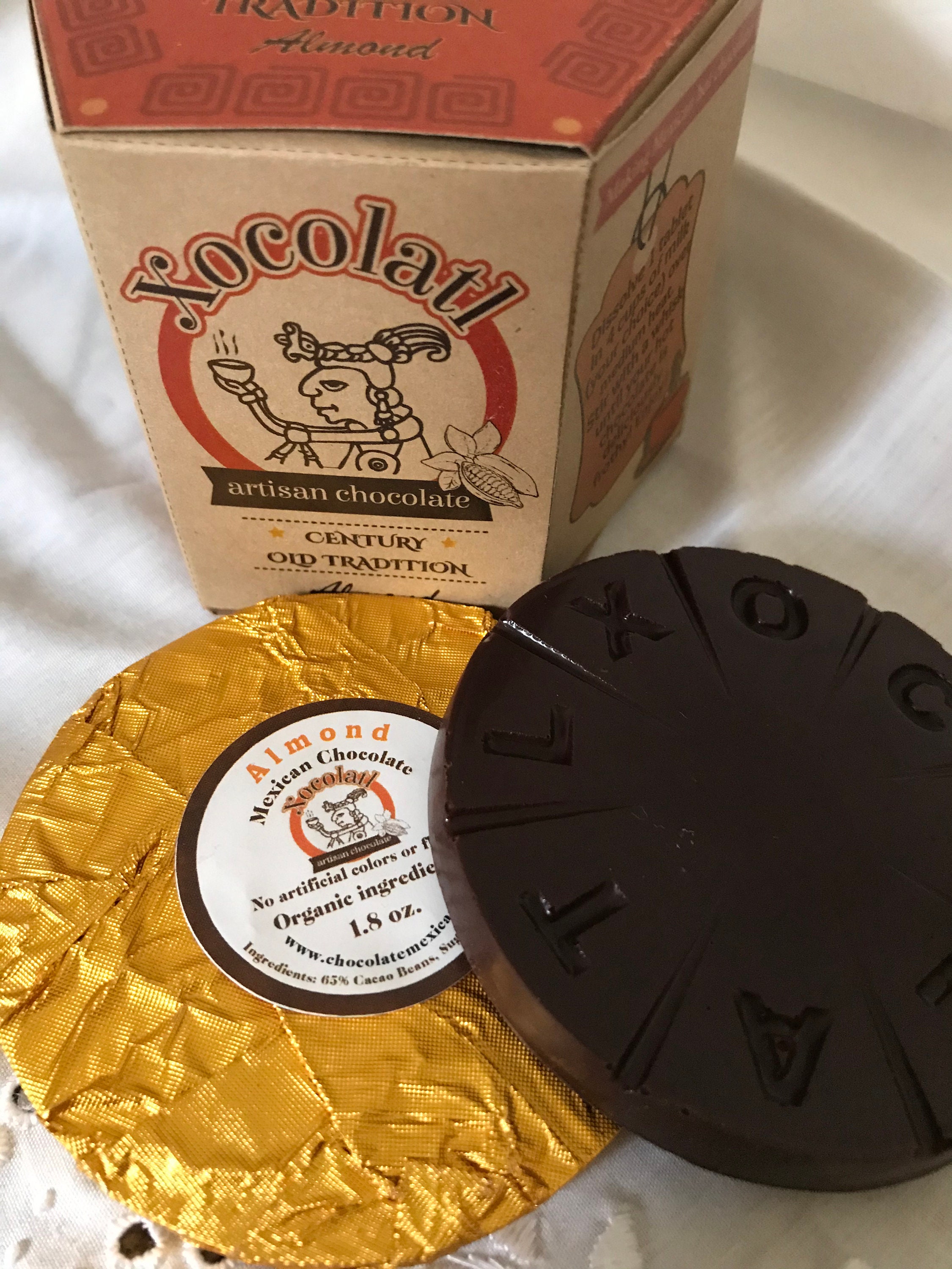 Mexican Organic Chocolate 6 Pieces | Etsy