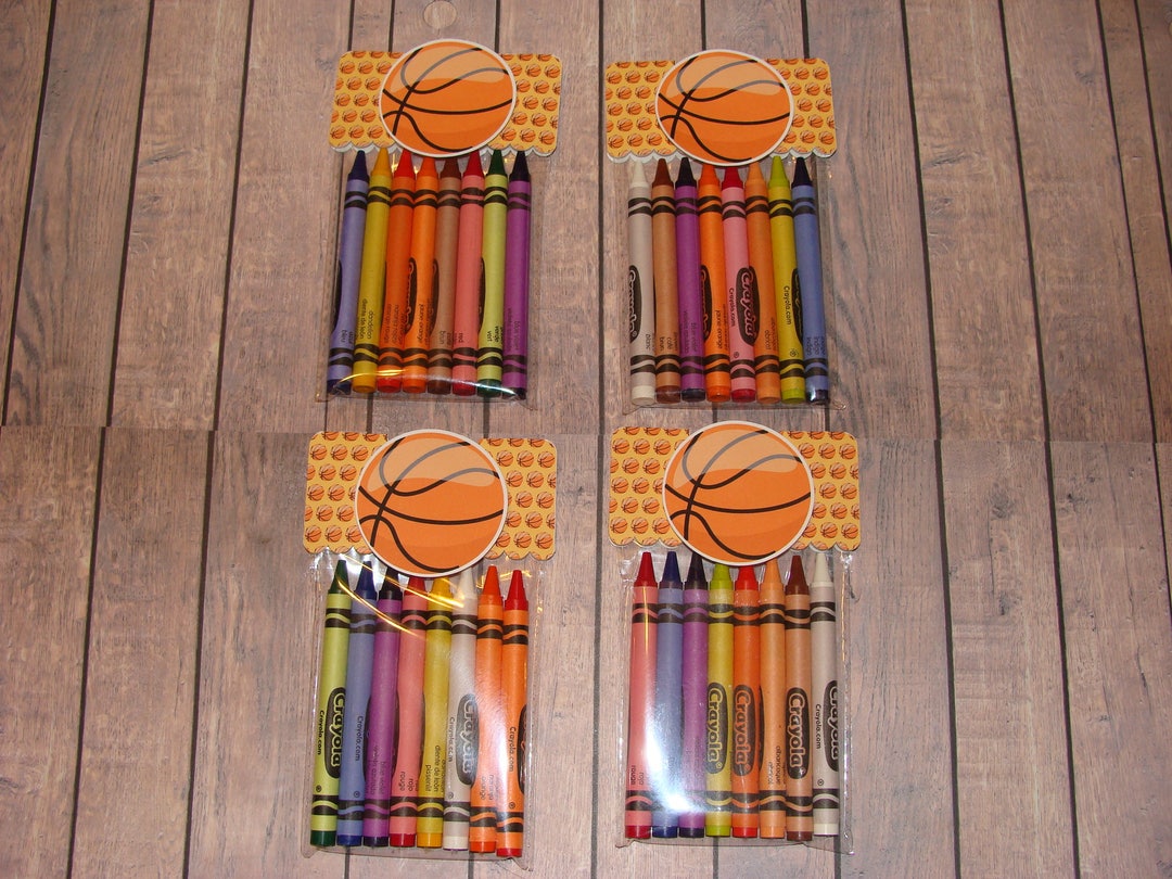 Basketball Made to Order Crayon Favor Bags NOT A SET Price - Etsy