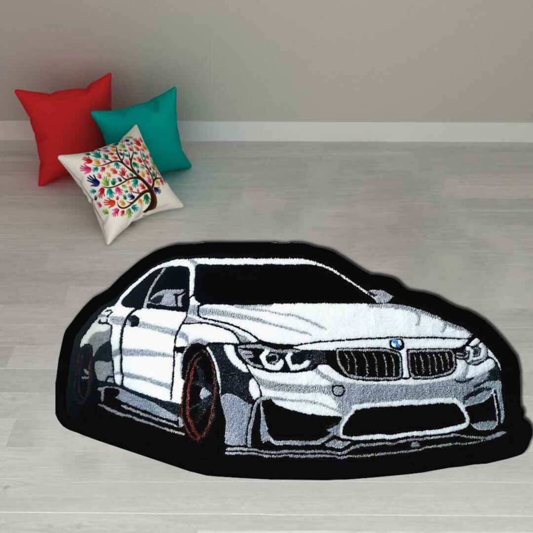 Car Shaped Rug, Classic Car Rug, Sports Car Rug, Custom Car Rug, Car ...