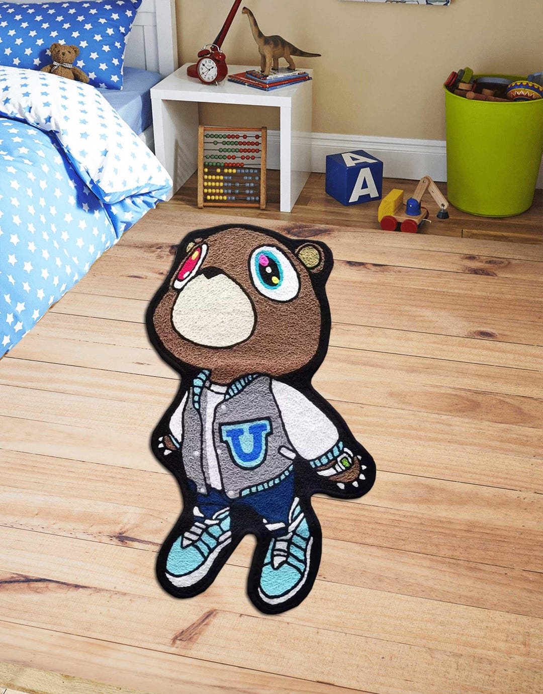 Kanye West Dropout Bear Rug,graduation Bear Rug,music Inspired Album CD ...