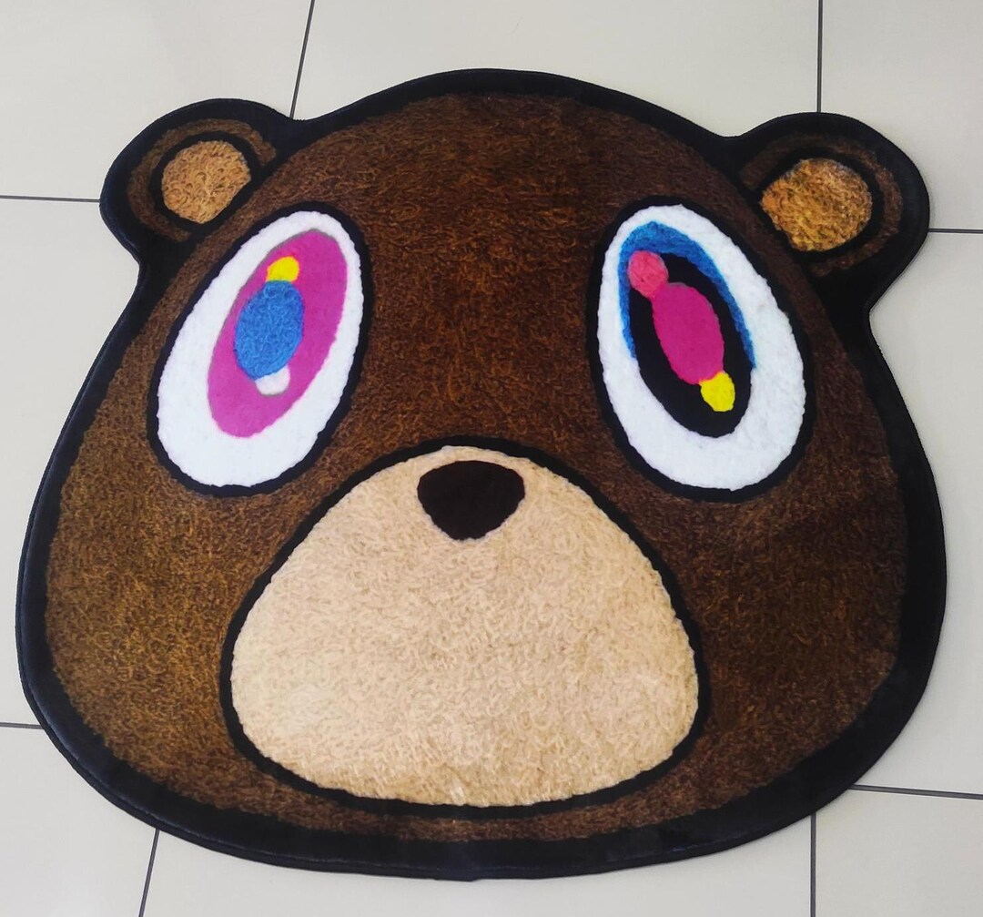 Kanye West Dropout Bear Rug,graduation Bear Rug,music Inspired Album CD ...