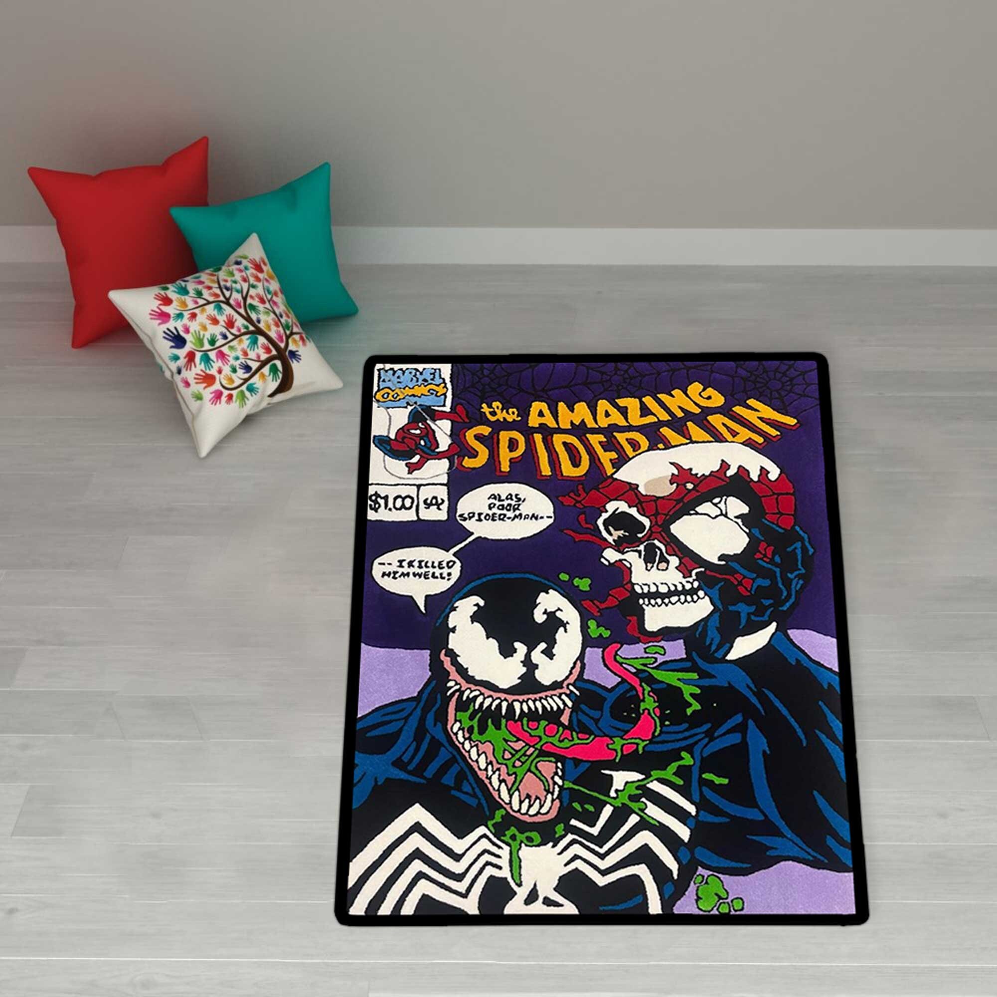 Spiderman Rug, Cartoon Rug, Boyroom Rug, Children Rugs,gift for Him ...