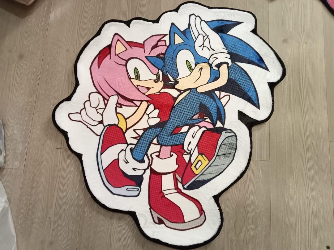 Shadow the Hedgehog Carpet, Soft Round Sonic Gamecube Rug, Sonic Fan ...
