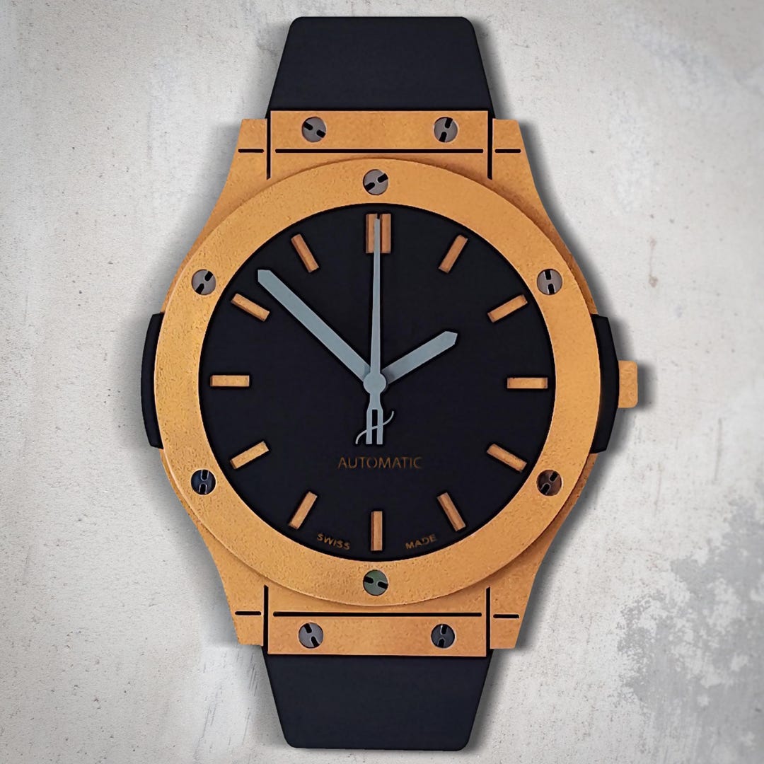 Iconic Wristwatch Inspired Wall Clock, Wall Decor, Modern Design ...