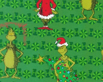 Grinch fabric | Etsy