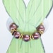 Scarf Jewelry-scarf Clasp-clip Holder Magnetic Clasp 10mm Purple Glass ...