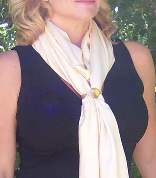 Scarf Jewelry-scarf Clasp-clip Holder Magnetic Clasp 10mm Purple Glass ...