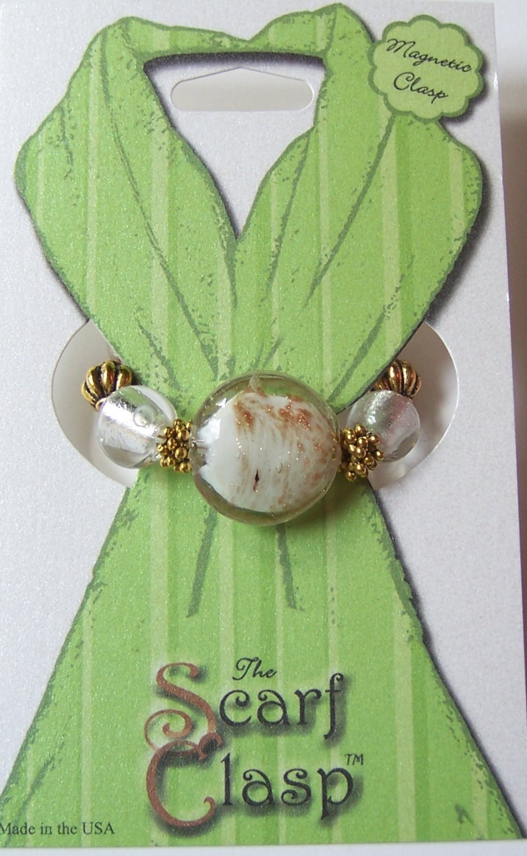 Scarf Jewelry-scarf Clasp-clip Holder- Magnetic Clasp – Silver Tone ...