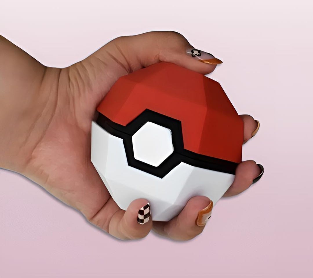 Paper Pokeball Pokemon Papercraft 3D Template - Etsy