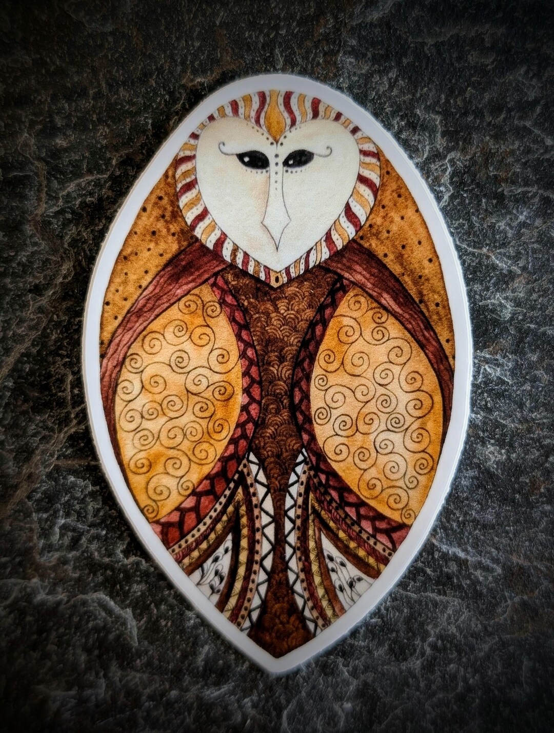 The Bard Owl 2”x3” All-weather Vinyl Sticker - Etsy