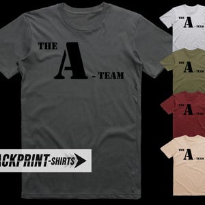 The A-team LOGO V1 Movie Poster Classic Vintage T Shirt 18 Colors Men's ...