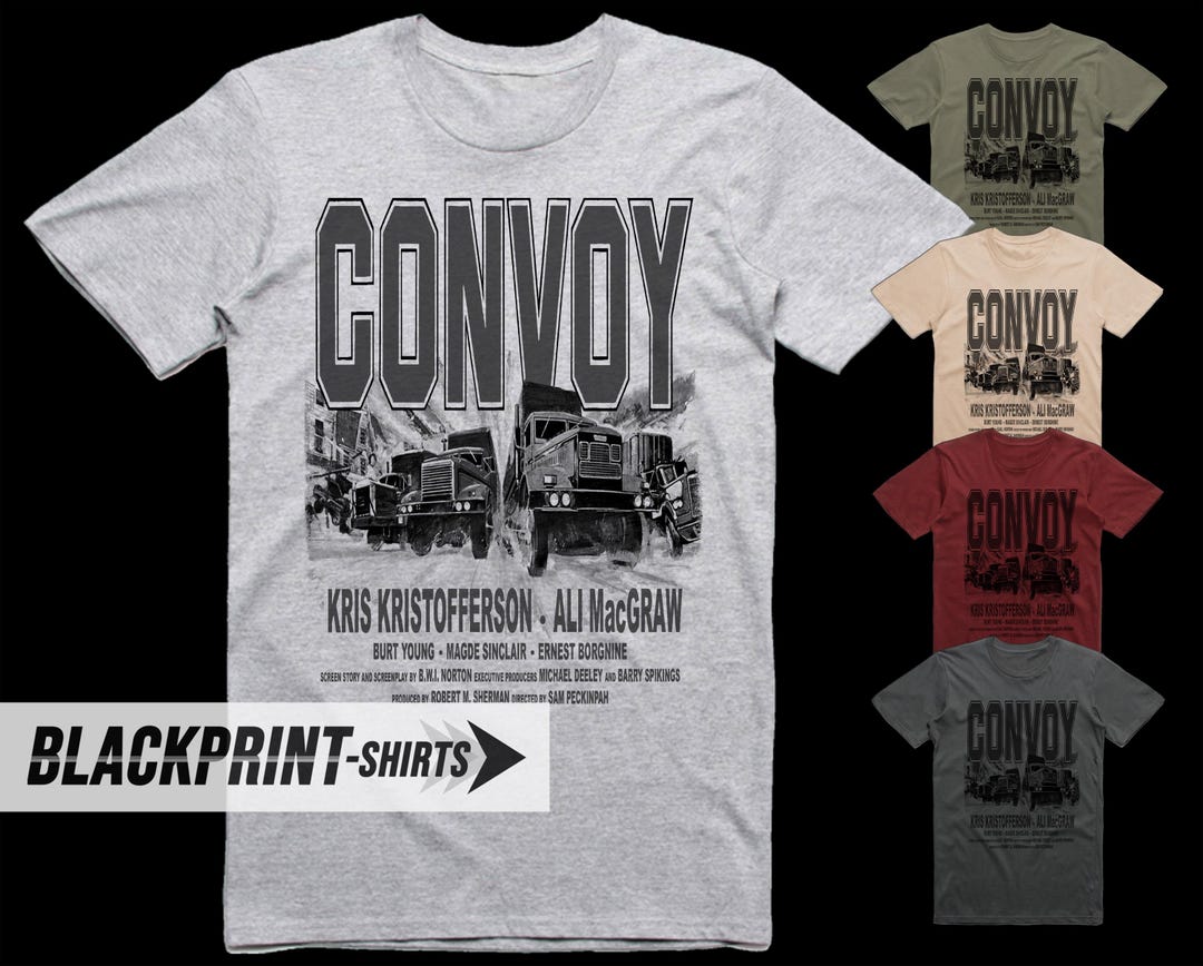 Convoy V3 Poster Movie Classic Vintage T Shirt 18 Colors Men's Women's ...