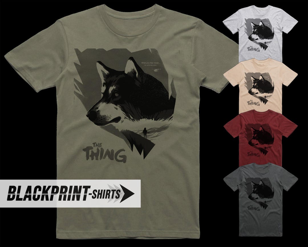 The Thing V1 Movie Poster Classic Vintage T Shirt 18 Colors Men's Women ...