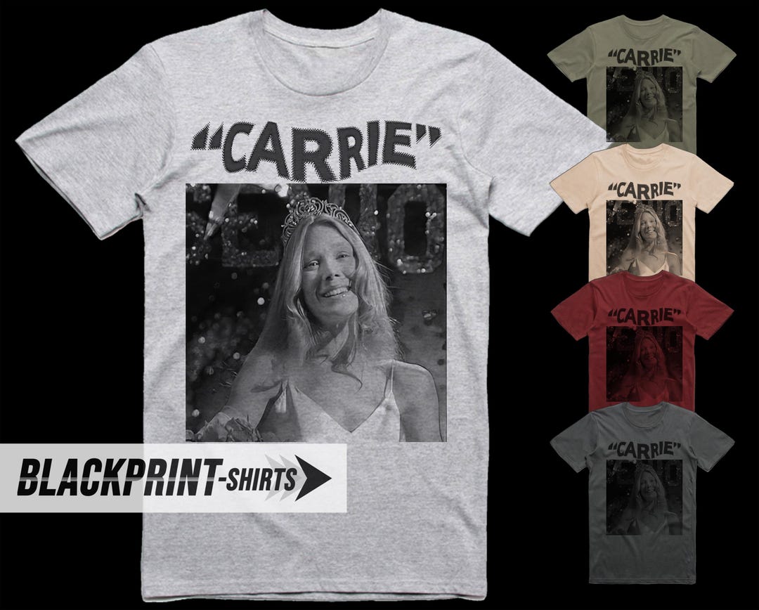 Carrie V5 Movie Poster Classic Vintage T Shirt 18 Colors Men's Women's ...