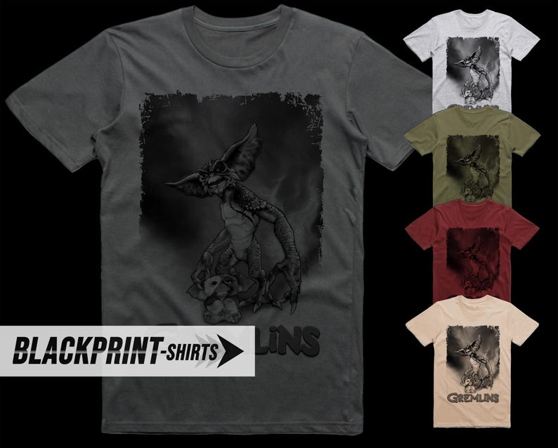Gremlins V2 Movie Poster Classic Vintage T Shirt 18 Colors Men's Women ...