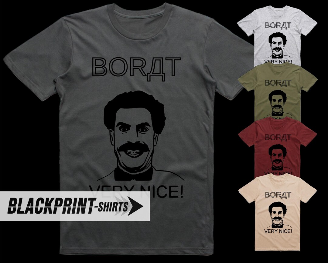 Borat V10 Movie Poster Classic Vintage T Shirt 18 Colors Men's Women's Unisex - Etsy UK