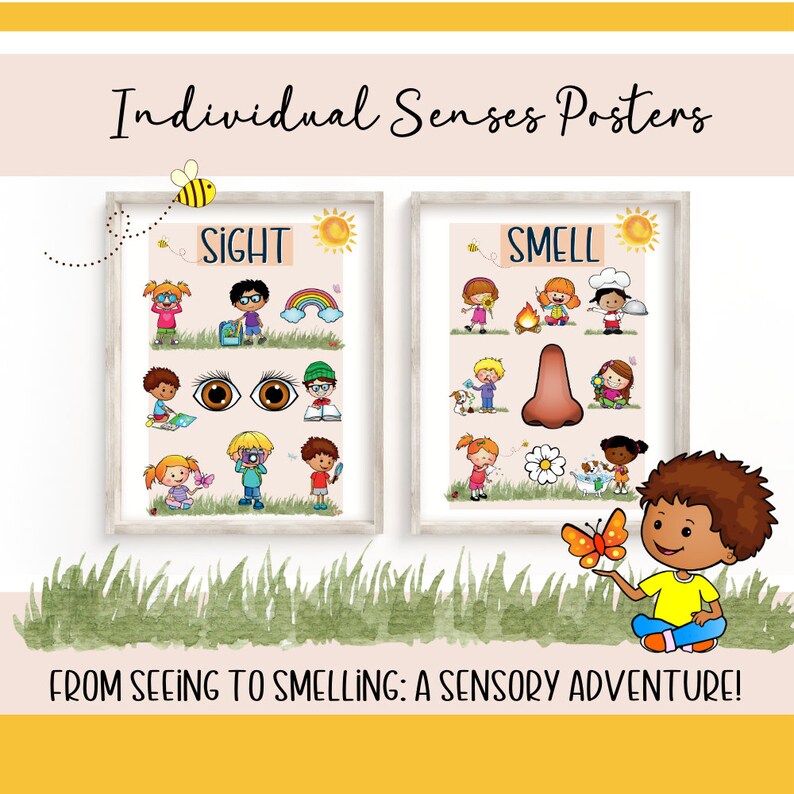 All About Your Senses Poster Dark 5 Senses Sorting Educational ...