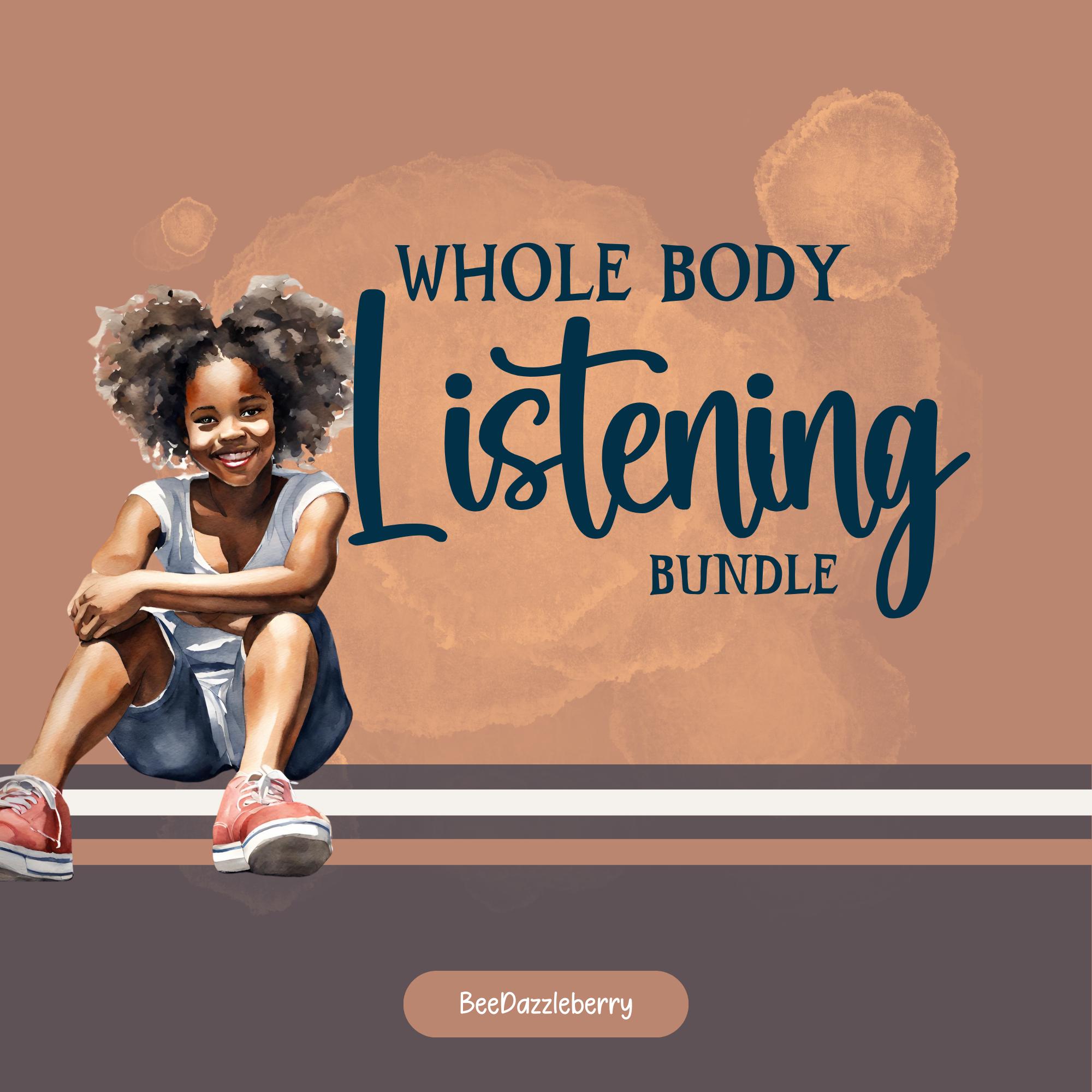 Whole Body Listening Posters Body Awareness Calming Activity Therapy ...