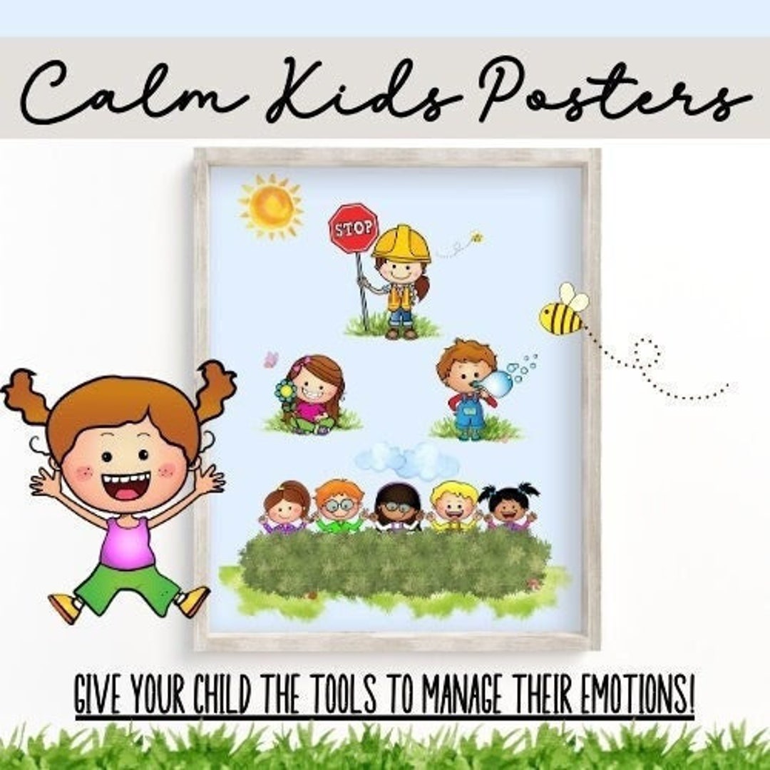 Calm Kids Posters Count to Five Calm Down Corner Self Regulation ...