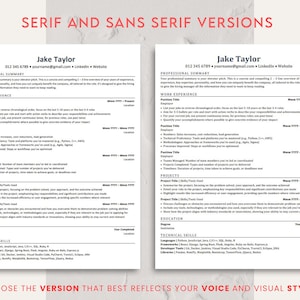 Jake's Resume Word DOCX Google Docs Template | IT, Tech, Software Developer, Engineer Resume ...