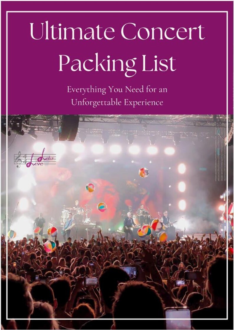 Ultimate Concert Packing List - Etsy