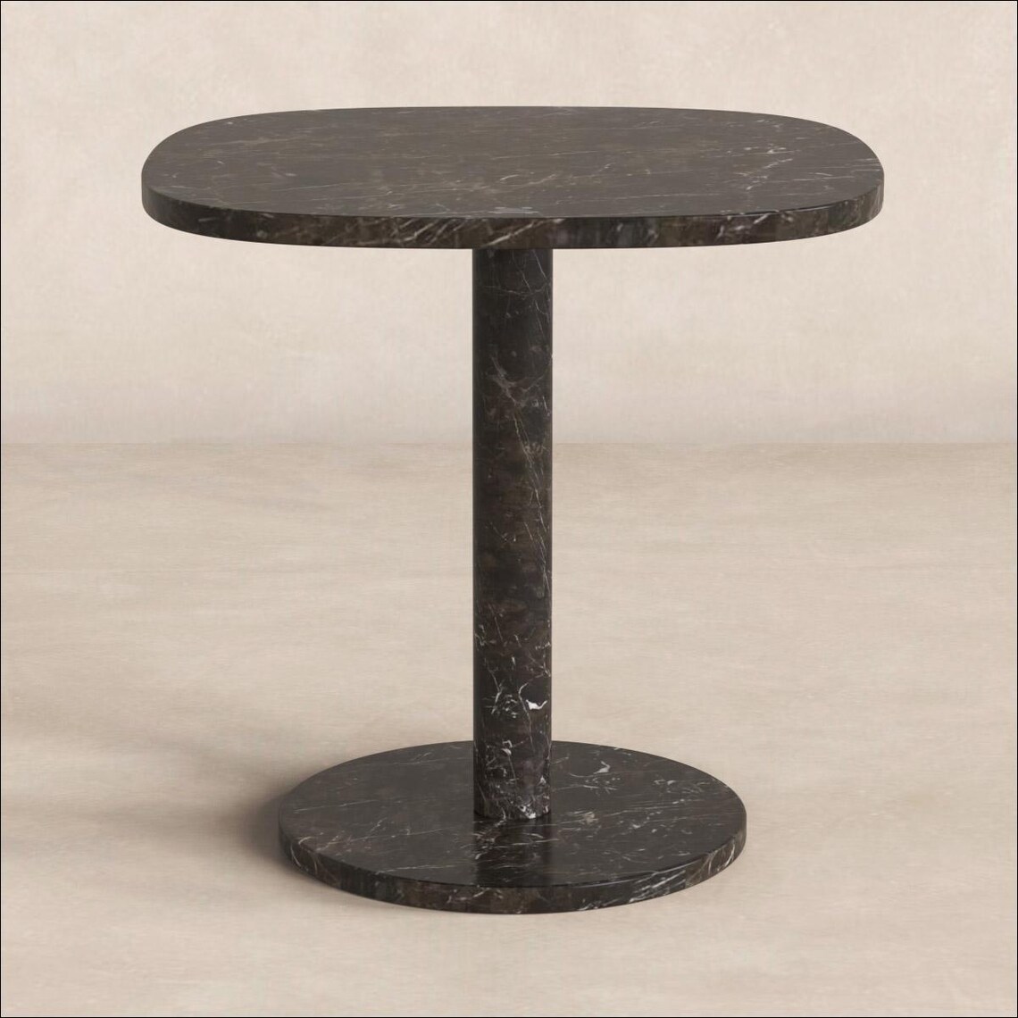 Squaresoft Black Marble Side Tables, Travertine Tables, Custom Made ...